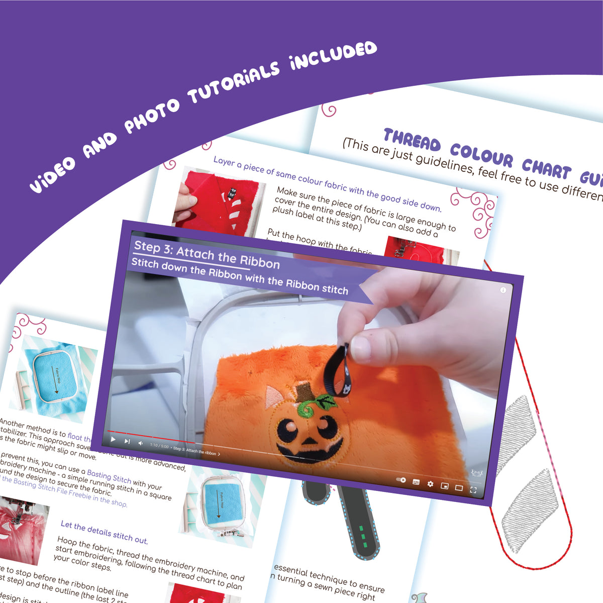 FREE ITH Christmas Candy Cane Holiday Embroidery pattern freebie ...