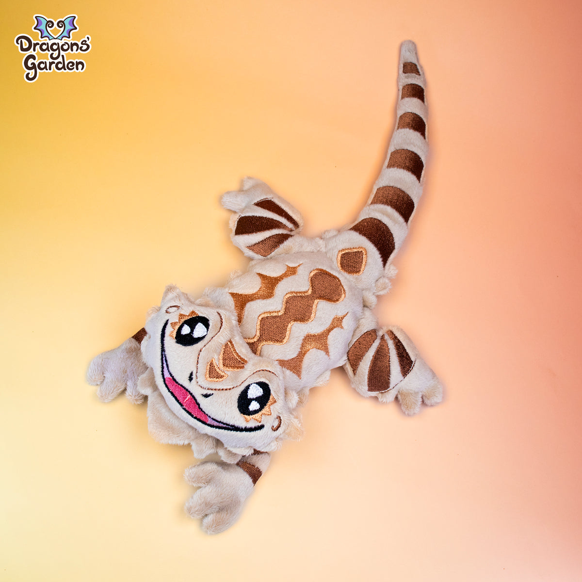 ITH Bearded Dragon Lizard Plushie Embroidery Pattern Reptile Pogona ...