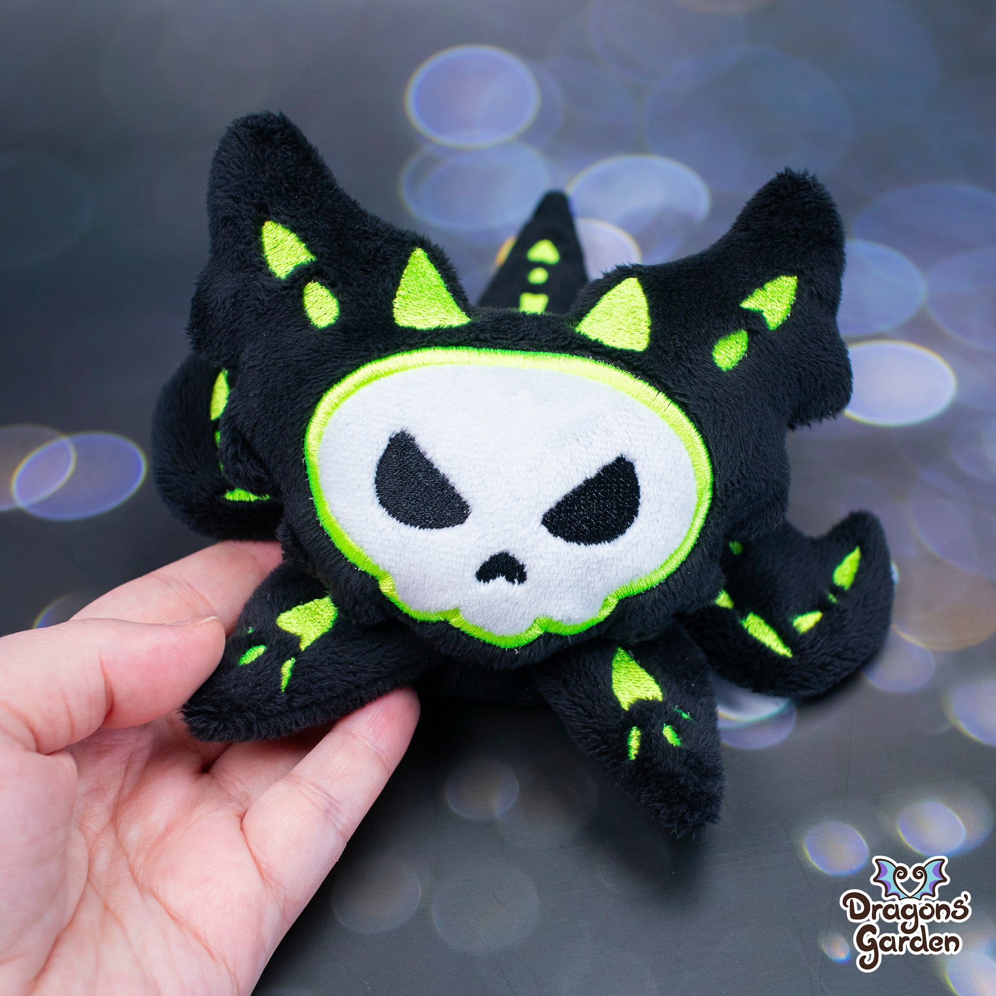 WEIGHTED | Glow in the Dark | Neon Yellow Skeleton Jumbo Dragon Plushi– Dragons' Garden