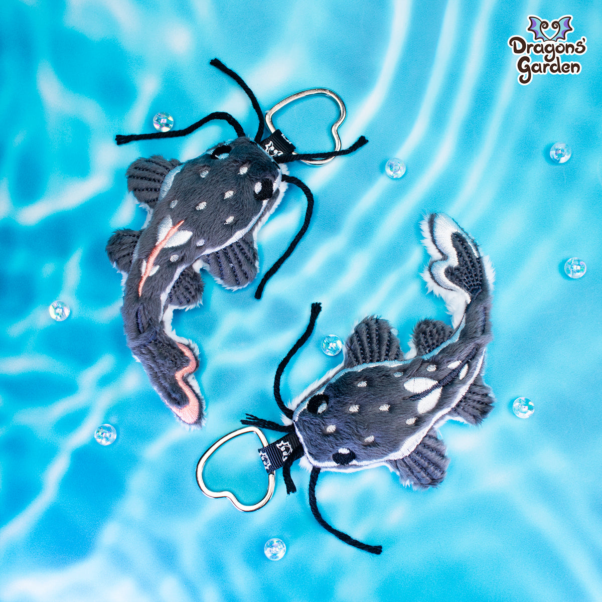 ITH Catfish Fish Charm Embroidery Pattern– Dragons' Garden