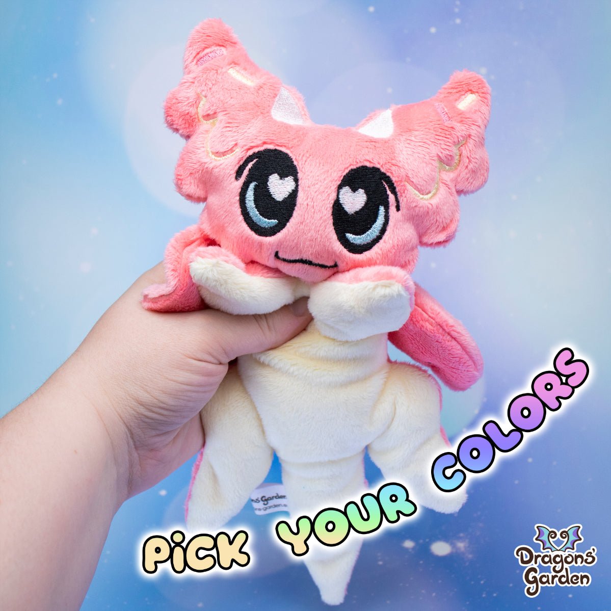 Custom Sprinkle Dragon Plush - Weighted Jumbo Dragon companion– Dragons ...