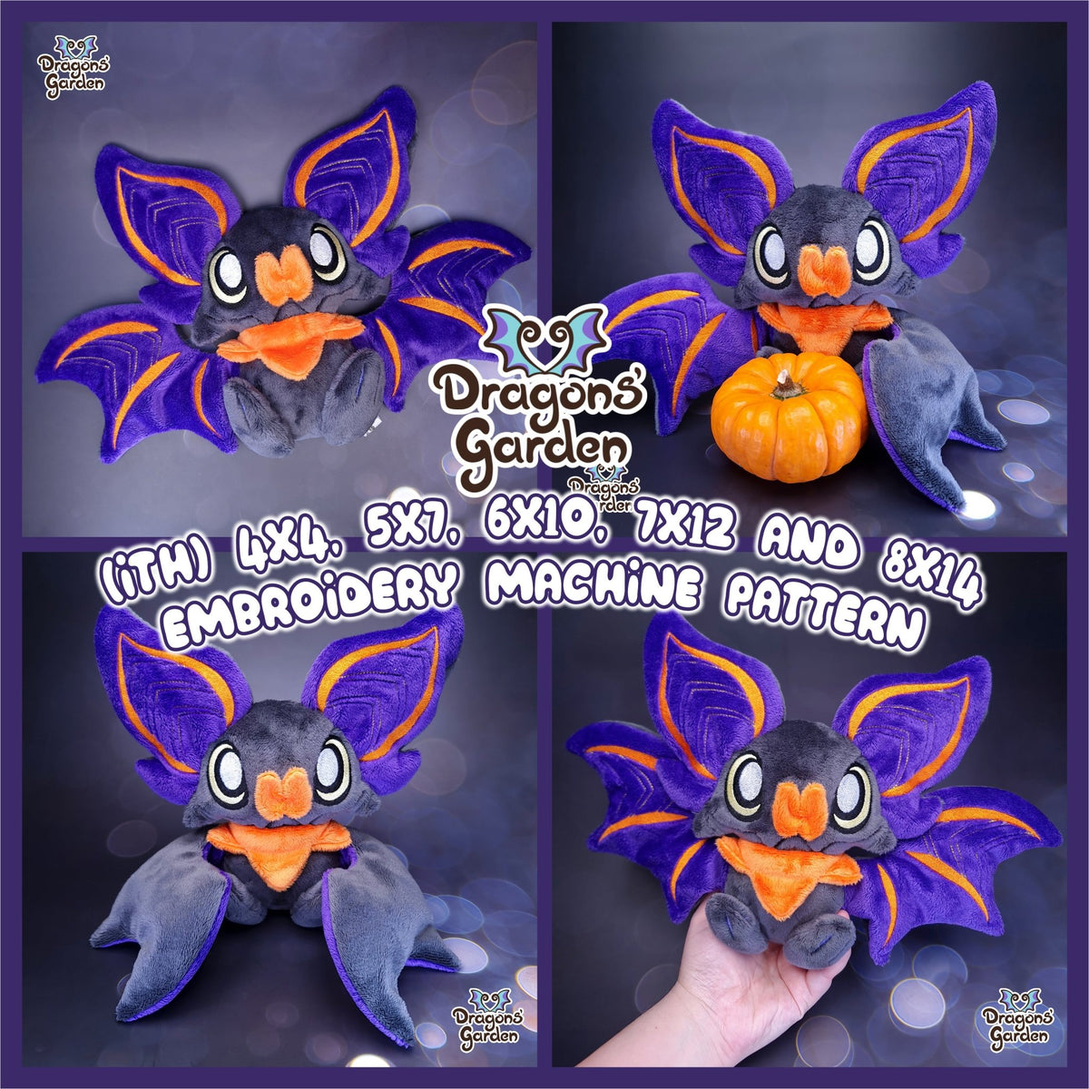 ITH Cuddly Sitting Bat– Dragons' Garden