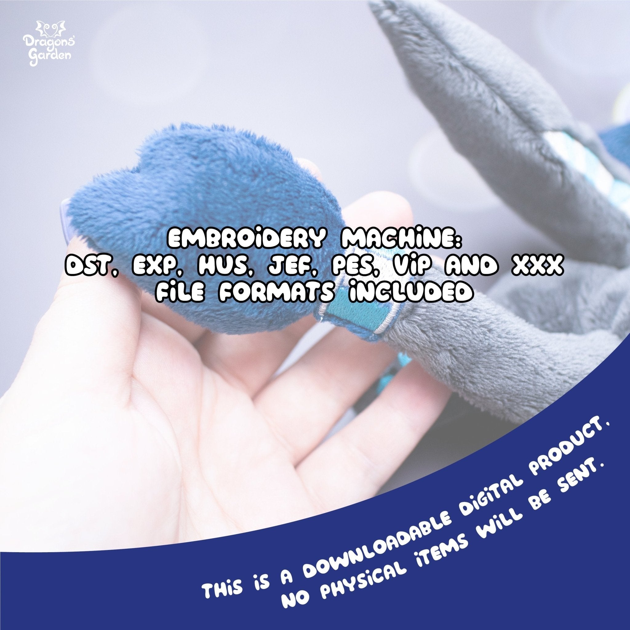 ITH Winged Sphinx Plush Embroidery Pattern– Dragons' Garden